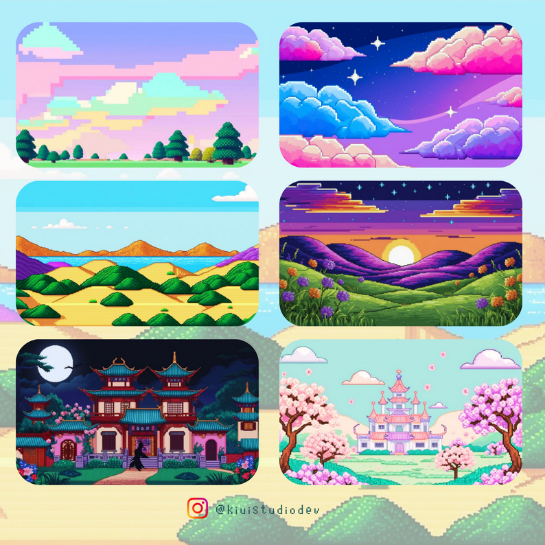 Pixerlart Backgrounds/wallpaper for game environment - landscape, city ...