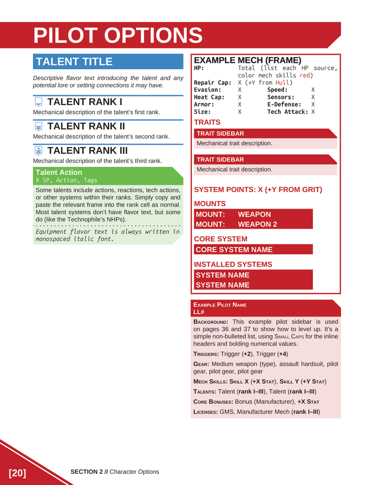 Lancer InDesign Template by Tintenseher (they/them)