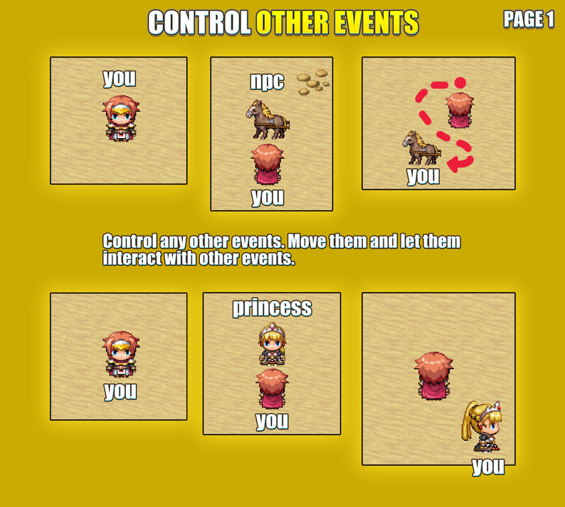 Control Other Events - RPG Maker MV/MZ Plugin by Sang Hendrix