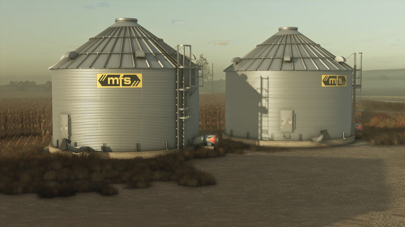 FS25 36FT Grain Bins by LJR Modding