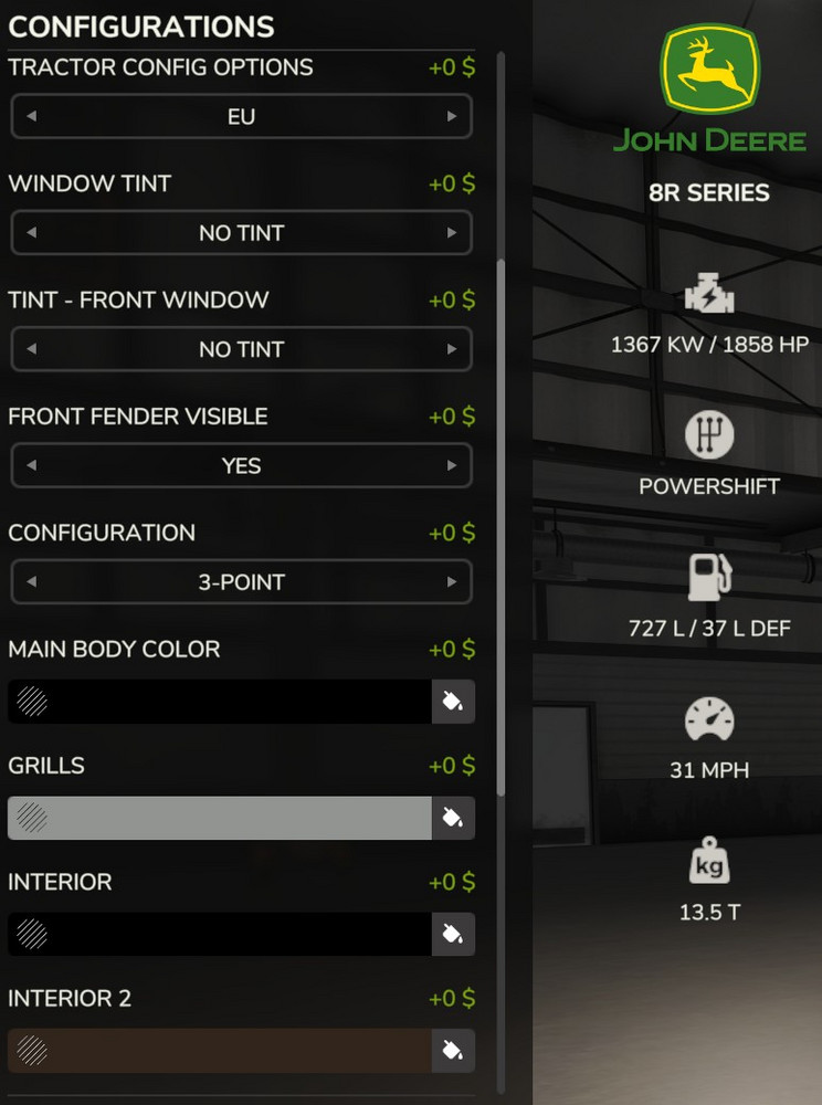FS25 John Deere Series 8R Edit by Jeffro Mods