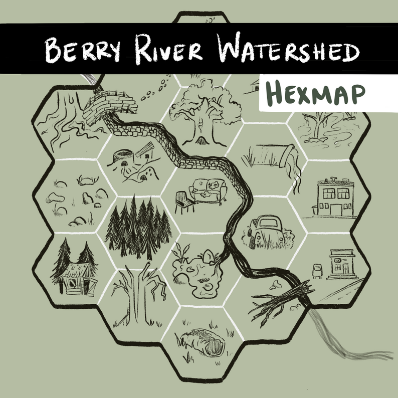 Berry River Watershed Hexmap by inpiewecrust