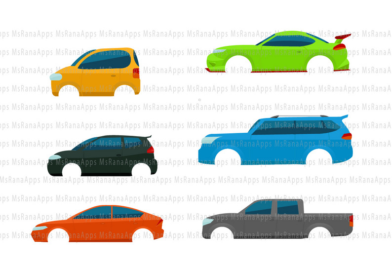 2d Cars Game Asset Sprites by MsRanaApps