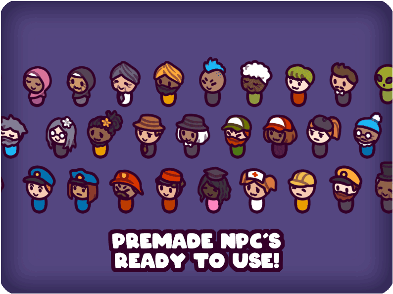 Giant NPC Sprite Pack (Isometric 2D) by Penzilla
