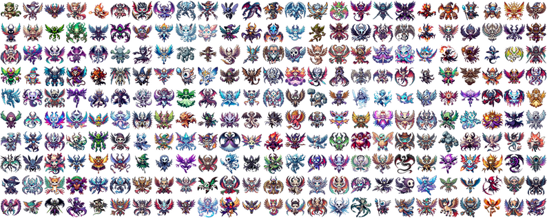 500 Fantasy Flying Creatures by Lenkz