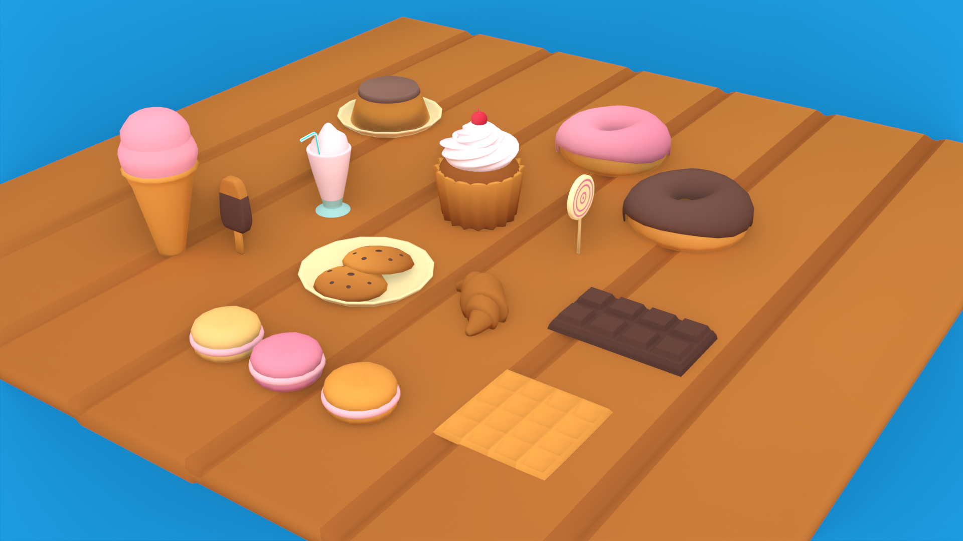 Low Poly Sweet Pack by Malik3D