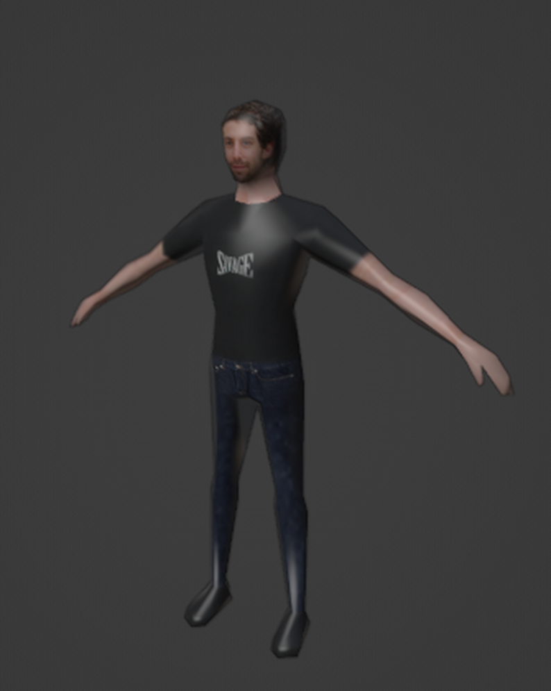 PSX Low poly character model by RetroFear Games