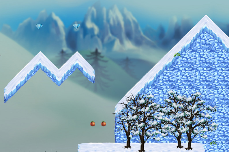 Free Ice Forest - Platformer Tileset by ludicarts