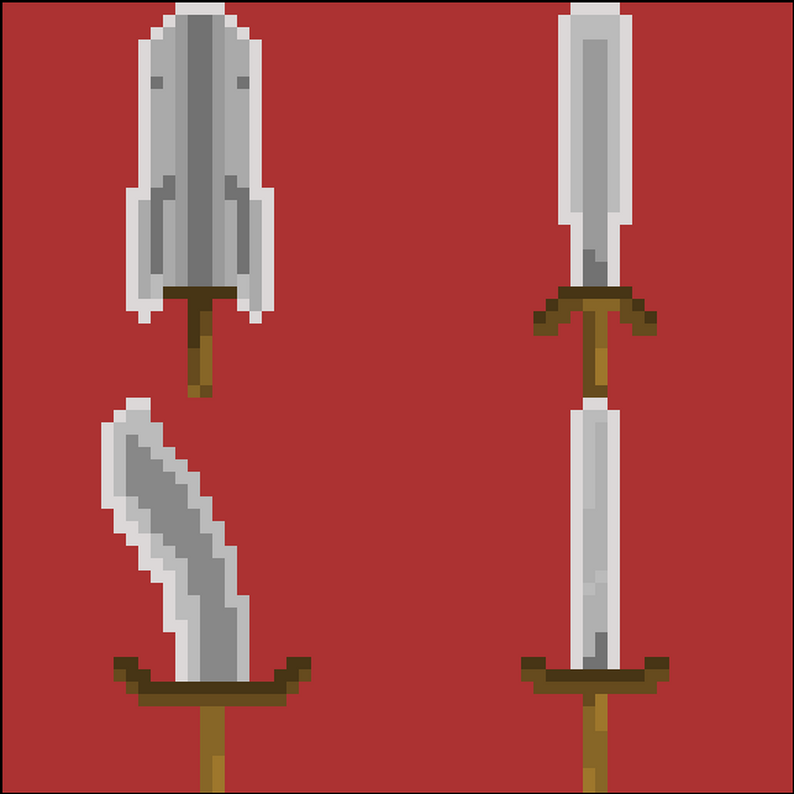 Pixel Swords [32*32] by RandomIndieDev