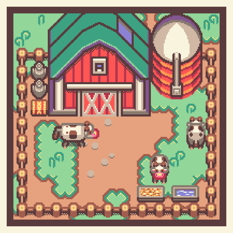Petixel Farmlands Asset Pack - Tileset and farm animals by Ardonie