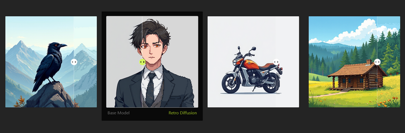 Retro Diffusion Pixel Art Generator by Astropulse