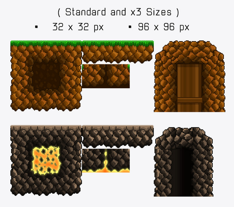 Pixel World Game Kit by Mobile Game Graphics