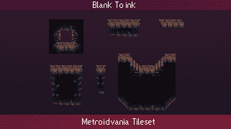 Free Metroidvania Tileset - Pixel Art 🕹️ by BlankToInk