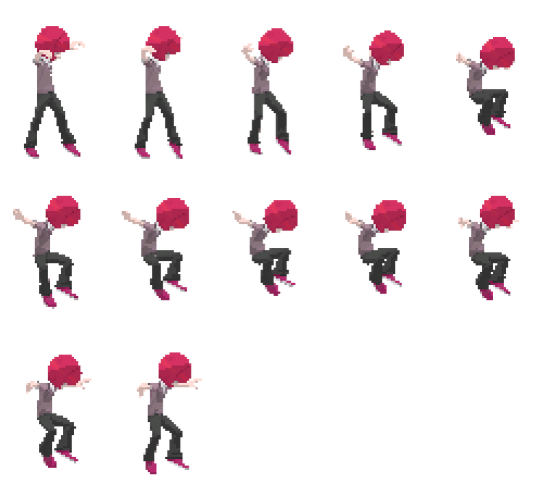 Arunika: 2D Platformer Female Sprite Pack by madasyauqy