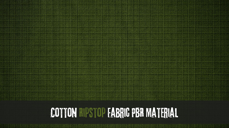 Cotton Ripstop Fabric PBR Material by SnowyCocoon