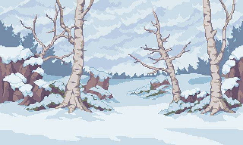 Fantasy Winter - Pixel Art Tileset by aamatniekss