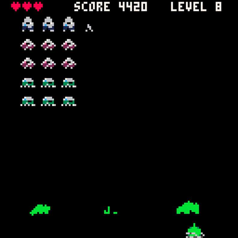 Space Invaders Co op Pico 8 by Andy67