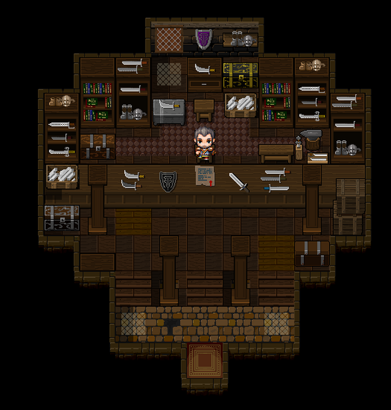 Medieval Inside 48x48 Tileset (RPG Maker MV / MZ) by Booom