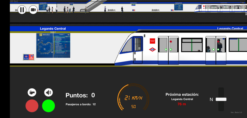 Metro Madrid 2D Simulator by Metropolitan Dev,