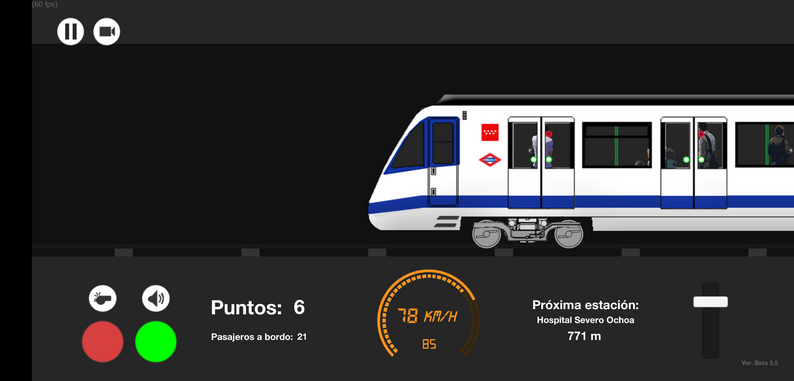 Metro Madrid 2D Simulator by Metropolitan Dev,
