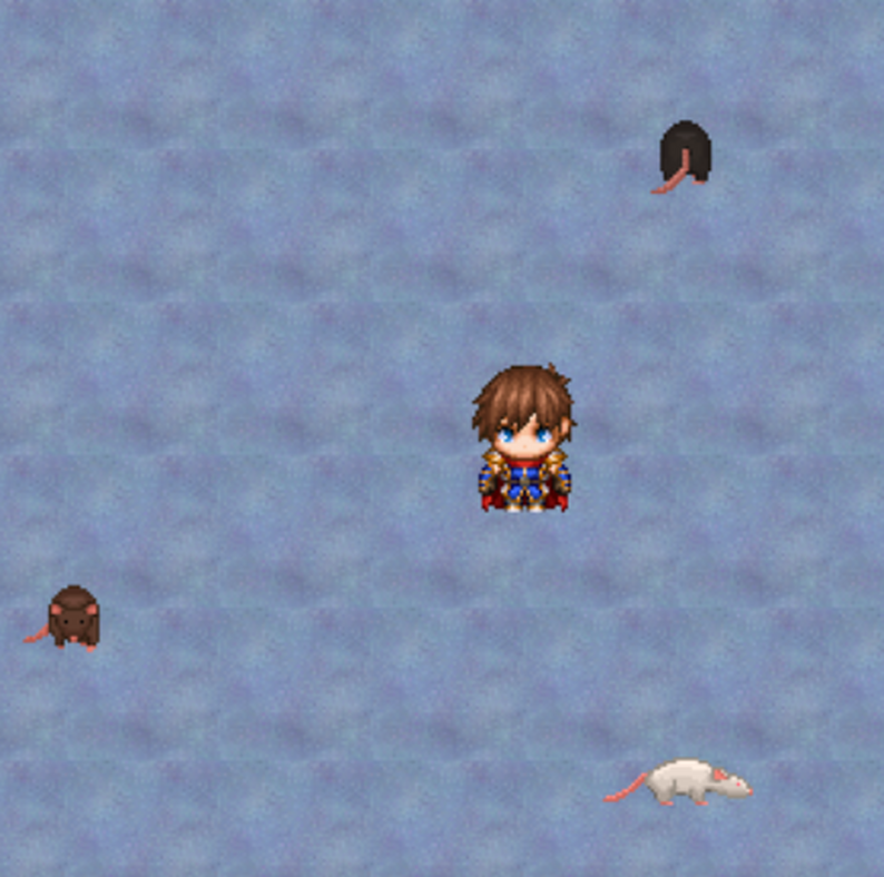 RATS!- 4 colors of Rat sprites 48*48, walking, standing, and dead! by Micax