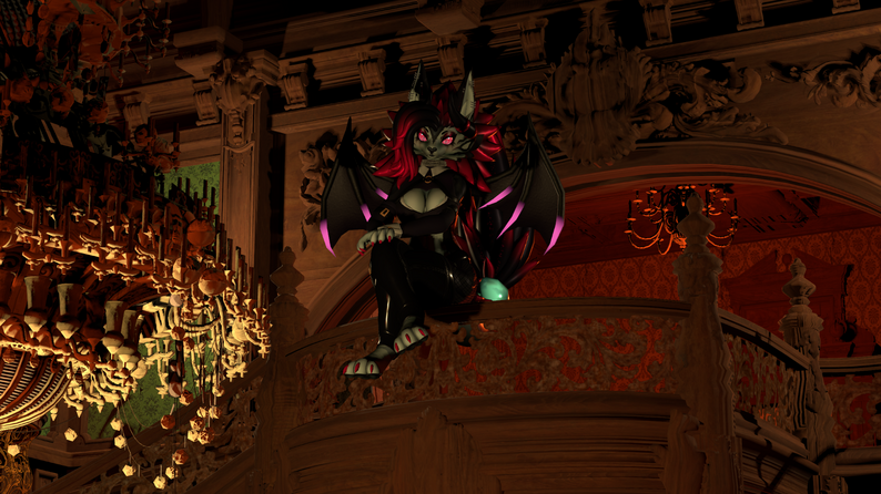 Succubus Outfit for Kurai's Female Novabeast (VRChat PC and Quest Compatible) by Kureshu