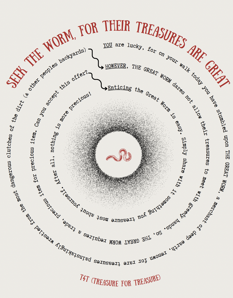 Seek the Worm, for Their Treasures are Great by sleepyandferal