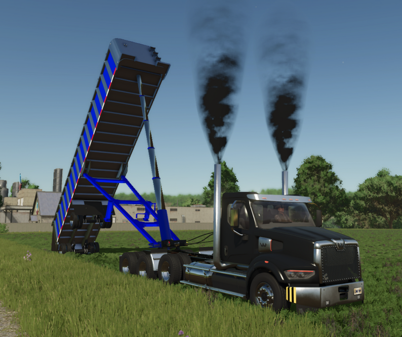 FS25 Lizard frameless end dump for pc V4 by PierceCustomGaming