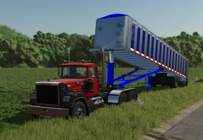 FS25 Lizard frameless end dump for pc V4 by PierceCustomGaming