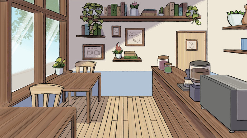 Cafe Backgrounds Pack by Itsu