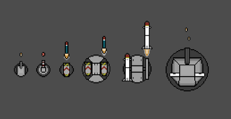 Sci-fi Turret Sprite Pack by Felmir Productions