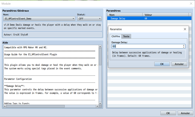HP Control Event RPG Maker MV - MZ by EroiK StyLeR