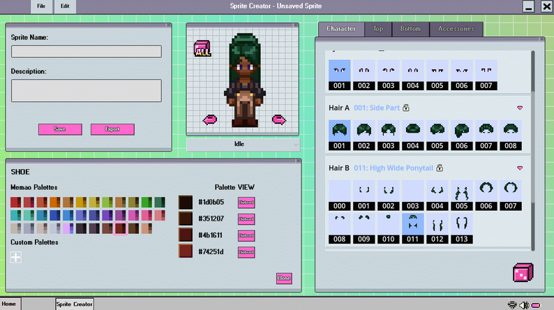 Memao Sprite Sheet Creator by Sleeping Robot Games, Memao