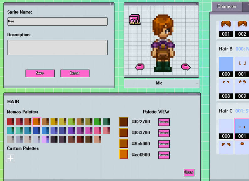 Memao Sprite Sheet Creator by Sleeping Robot Games, Memao