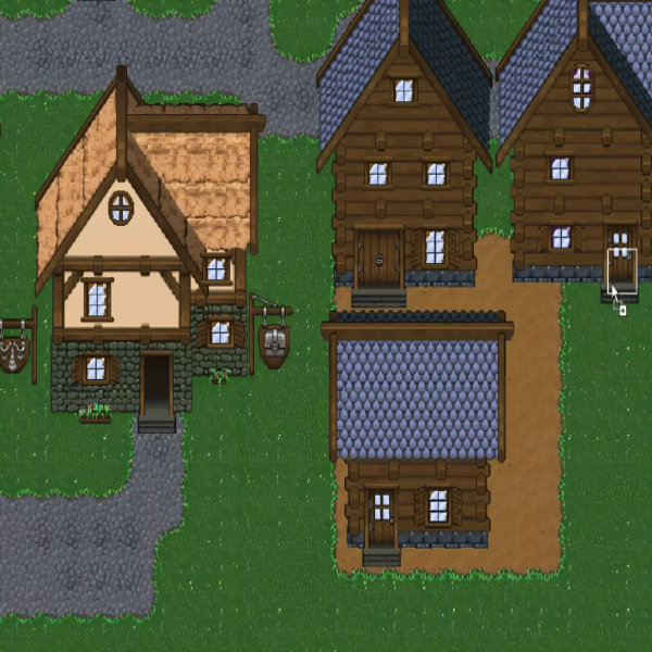 2D pixel Art Buildings by Mercury studio