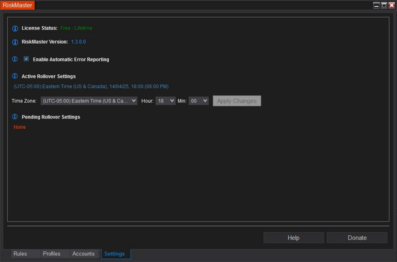 RiskMaster - Ninjatrader 8 Risk Management Tool by RiskMaster