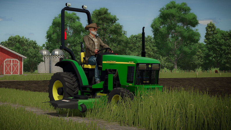 FS25 John Deere 4100 Compact Tractor and Deck by withthestovers