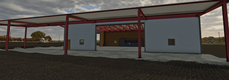 fs25 american southern shed by FieldWise Modding