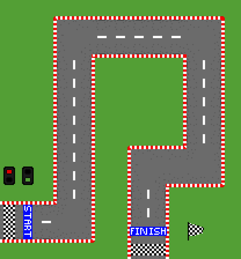 Basic Racetrack Tilemap by SaurezH