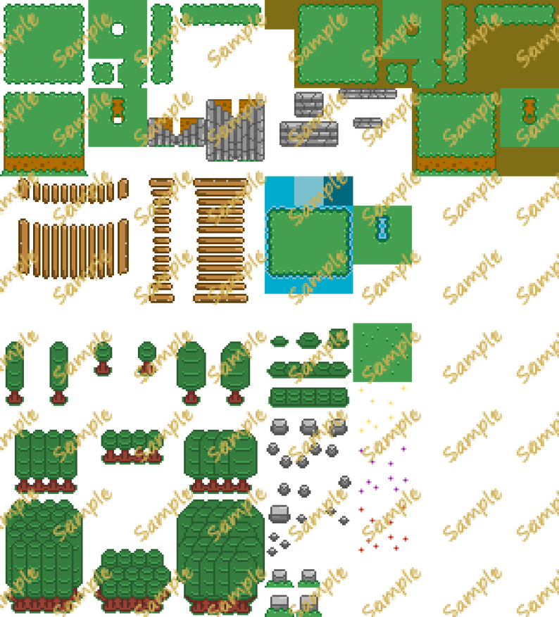 Pixel Art Base Tileset [16x16] - Incland by Chotto Inc