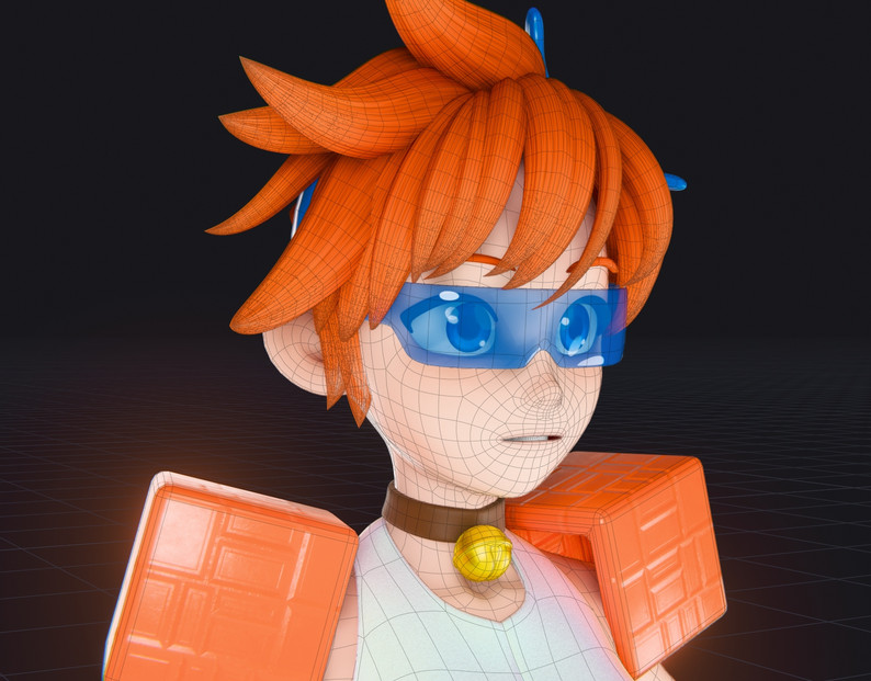 Blender-chan: Free Blender character by Amarillo
