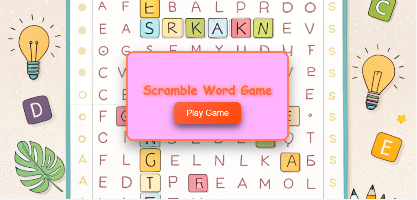 Scrambled Word Game for kids by shydevelopers