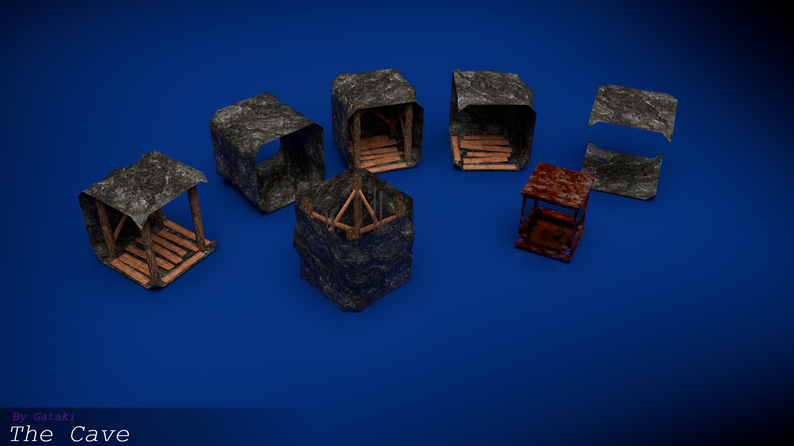 The Cave - Modular Asset Pack by Gataki