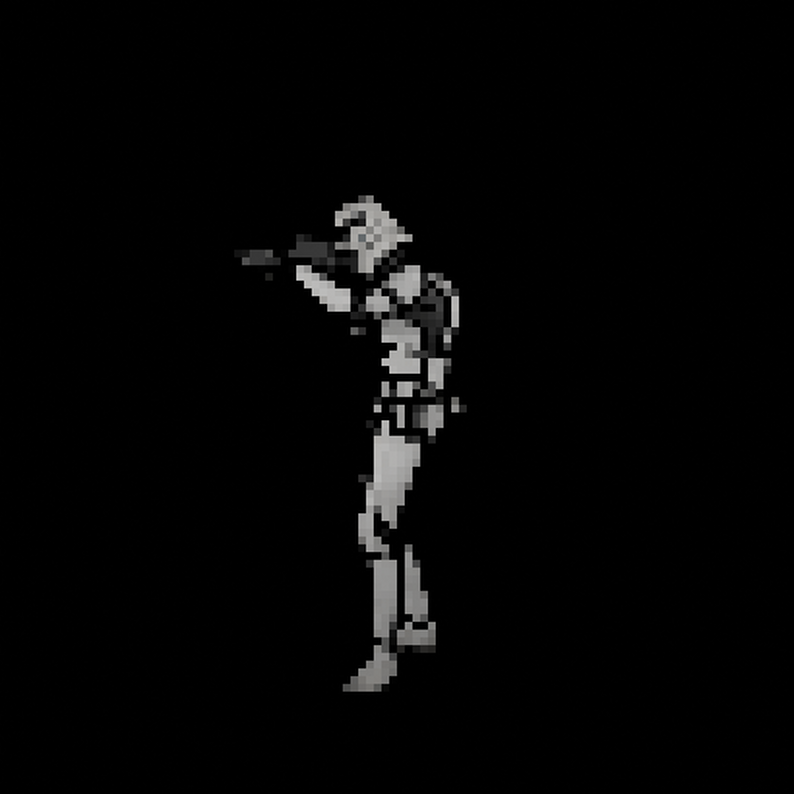 Free RETRO FPS/Side scroll Pixel 2D "Storm Trooper" by W_K_Studio