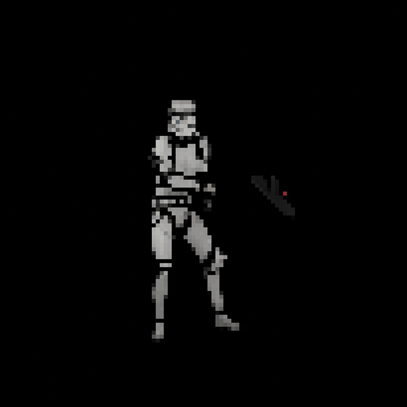 Free RETRO FPS/Side scroll Pixel 2D "Storm Trooper" by W_K_Studio