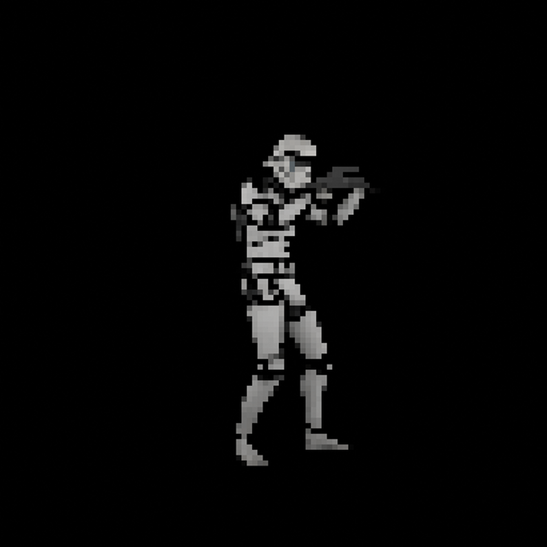 Free RETRO FPS/Side scroll Pixel 2D "Storm Trooper" by W_K_Studio
