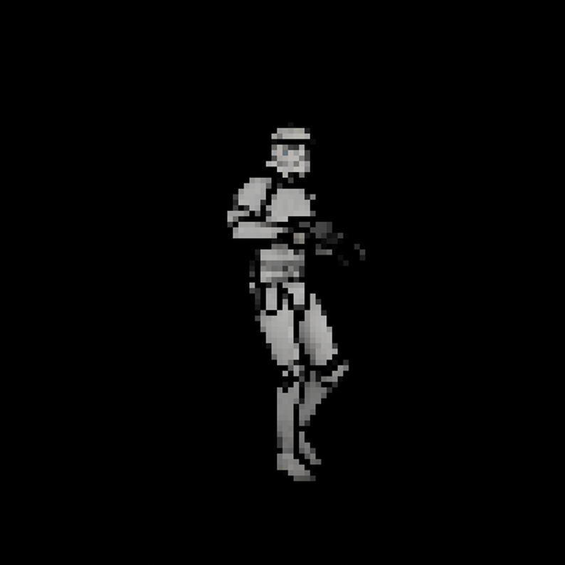 Free RETRO FPS/Side scroll Pixel 2D "Storm Trooper" by W_K_Studio