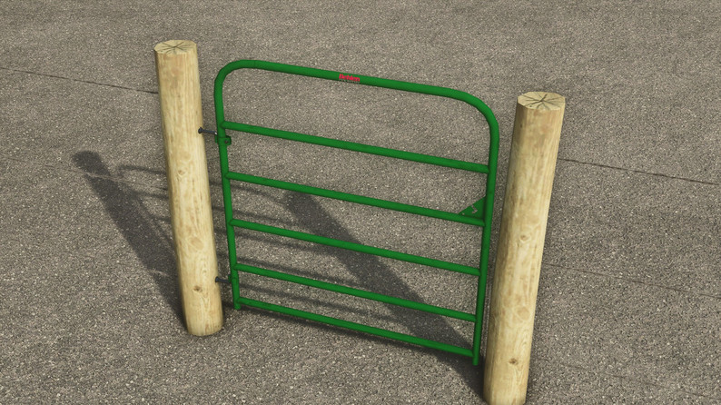 FS25 American Fence and Gates by LJR Modding