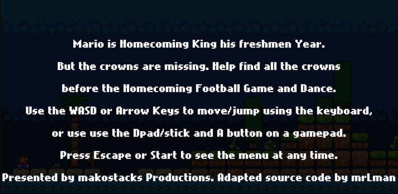 Super Mario Homecoming by makostacks Productions