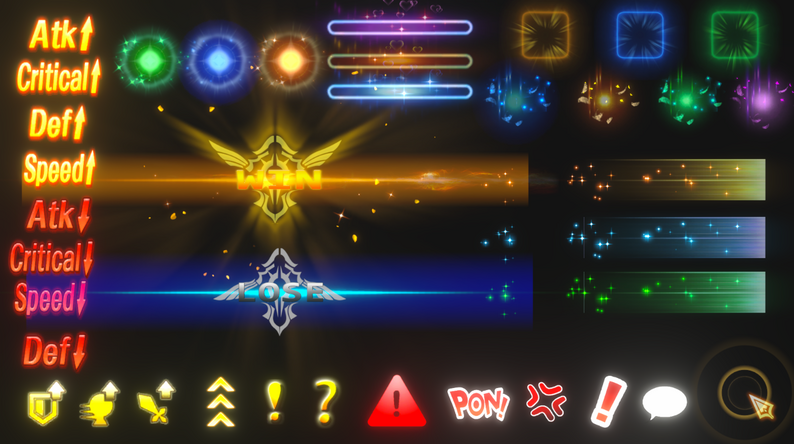 Unity Game VFX - UI & Word Effect Collection by Eric Wang_Unity VFX Artist